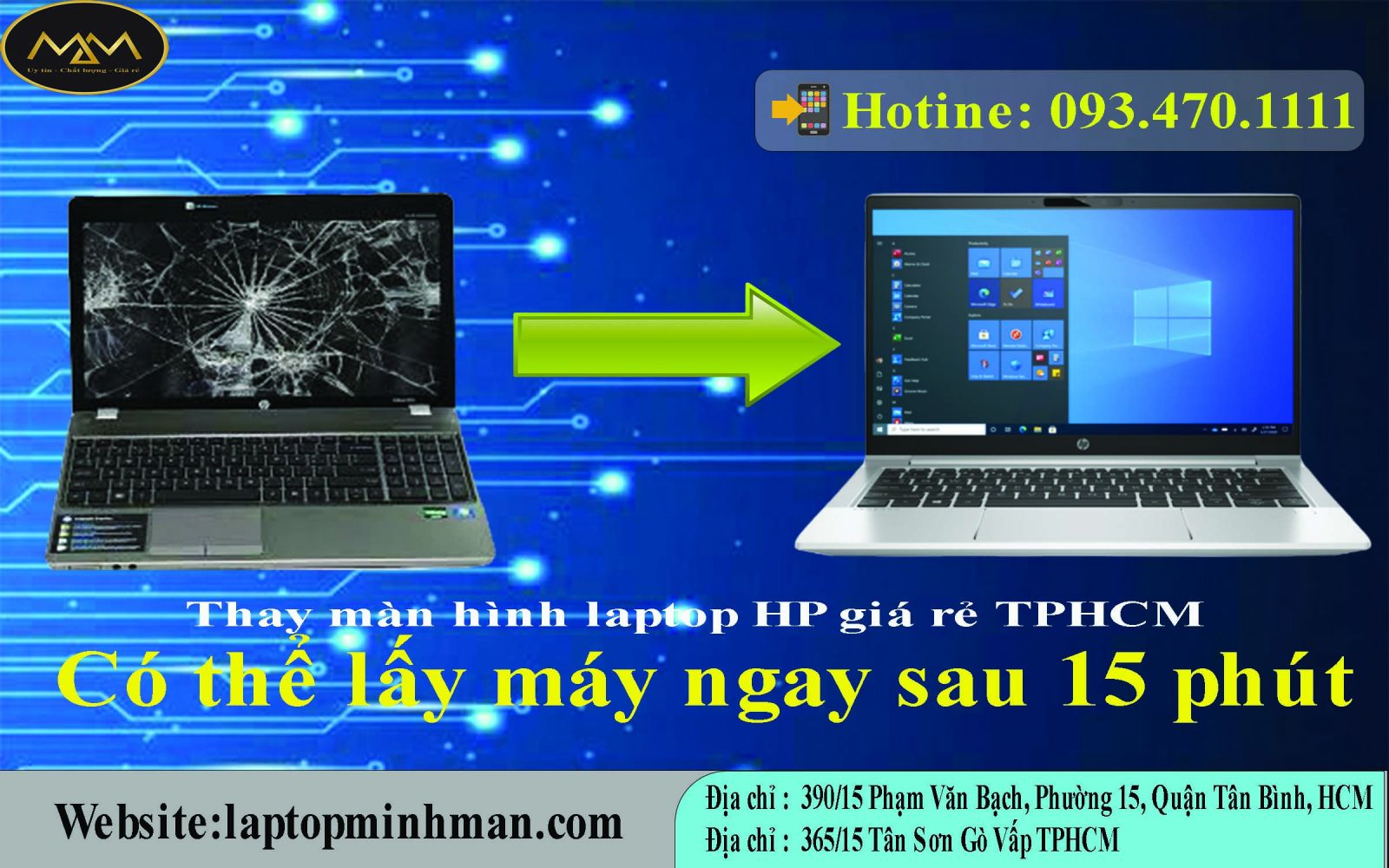 Thay Màn Hình Laptop HP Giá Rẻ TPHCM